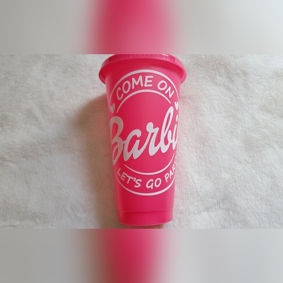 Hand Crafted | Dining | Barbie Barbie Cup Come On Barbie Lets Go Party ...